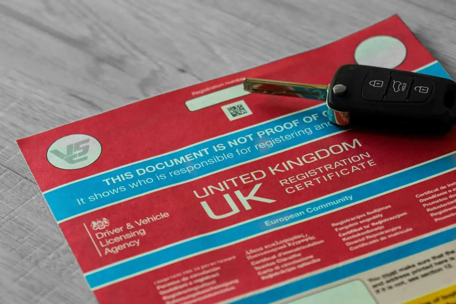V5C Logbook - V5C Change Address - Online - Young Car Driver